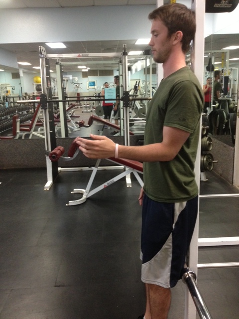 Standing arm raise from flexion bottom portion | b-reddy.org